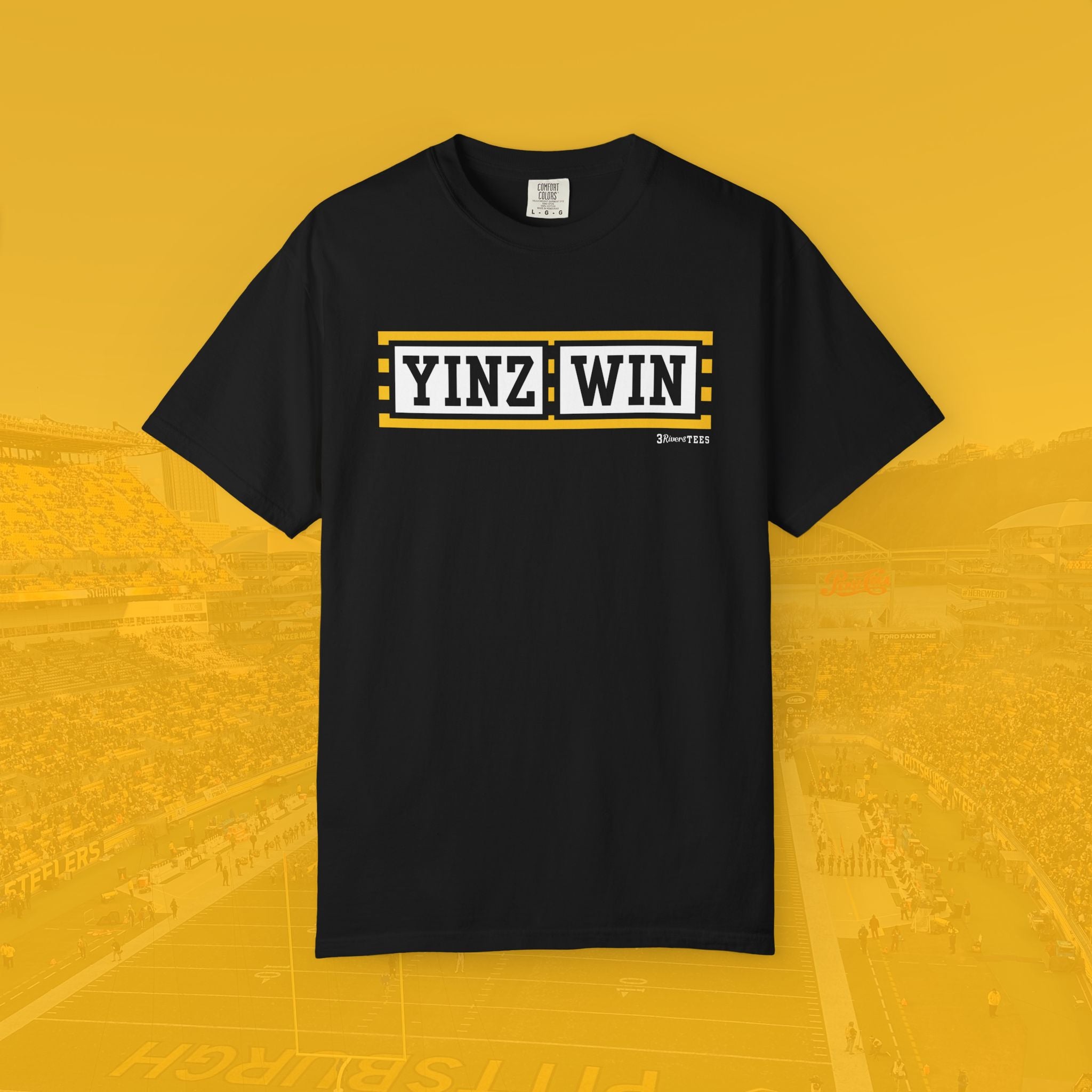 Yinz Win Bumblebee Edition Tee – 3RiversTees